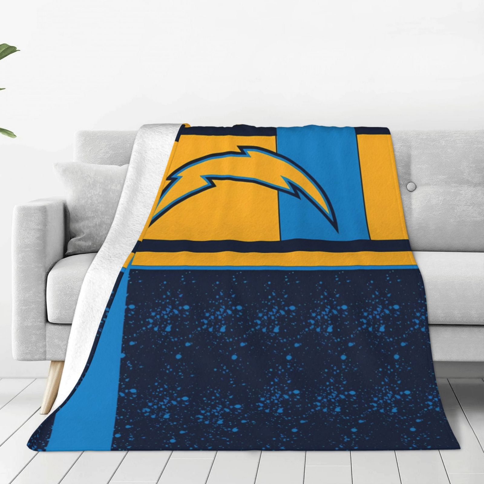 Chargers Ultra-Soft Micro Fleece Blanket Throw Blanket Warm Ultra-Soft ...