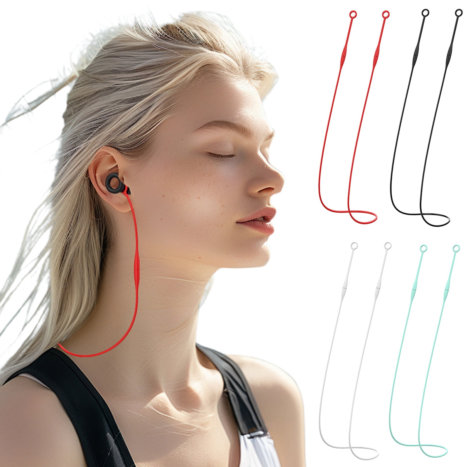 Chargetd Magnetic Earplugs Lanyard Silicone Earbuds Safety Loop Rope ...