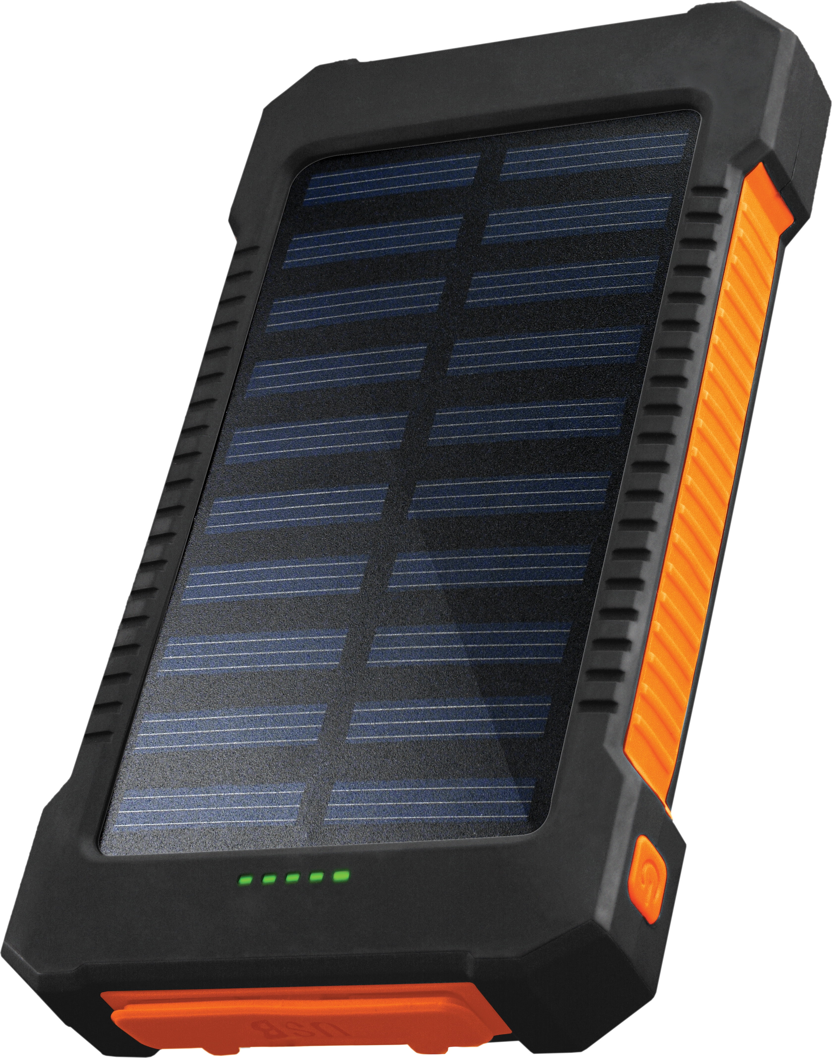 Chargeworx 10,000mAh Premium Solar Power Bank with built-in Dual USB ...