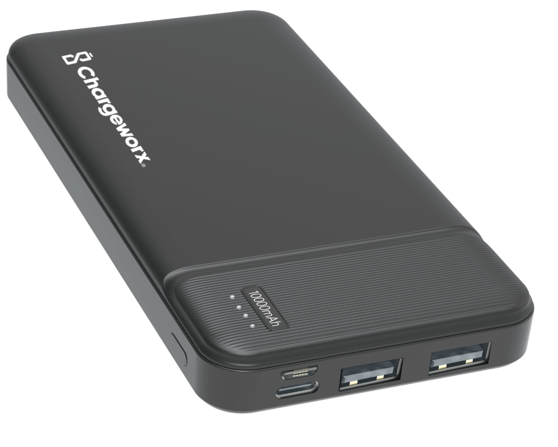 Chargeworx 10000mAh Power Bank – Portable Charger with Triple Output ...