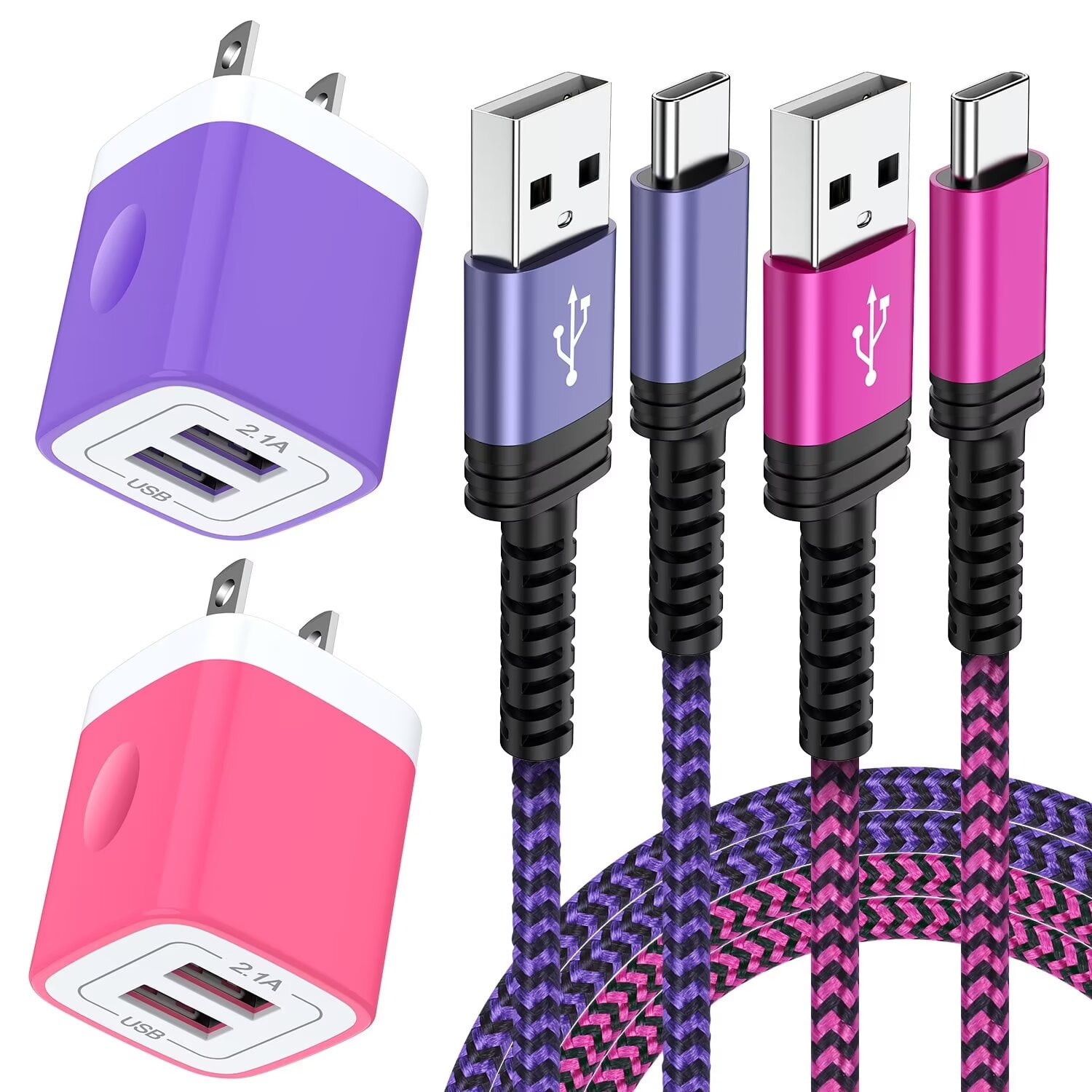 Charging Block,Type C Charger Block Fast Charging 10 Feet HopePow 2PCS ...