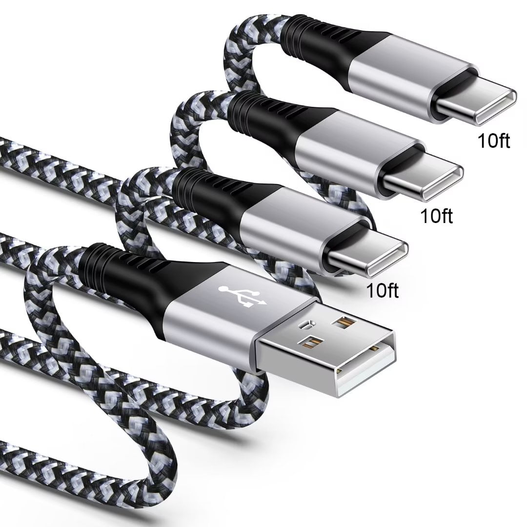 Charging Cable 10ft,3PACK AILKIN Type C Charger Usb A to Usb C Cable ...