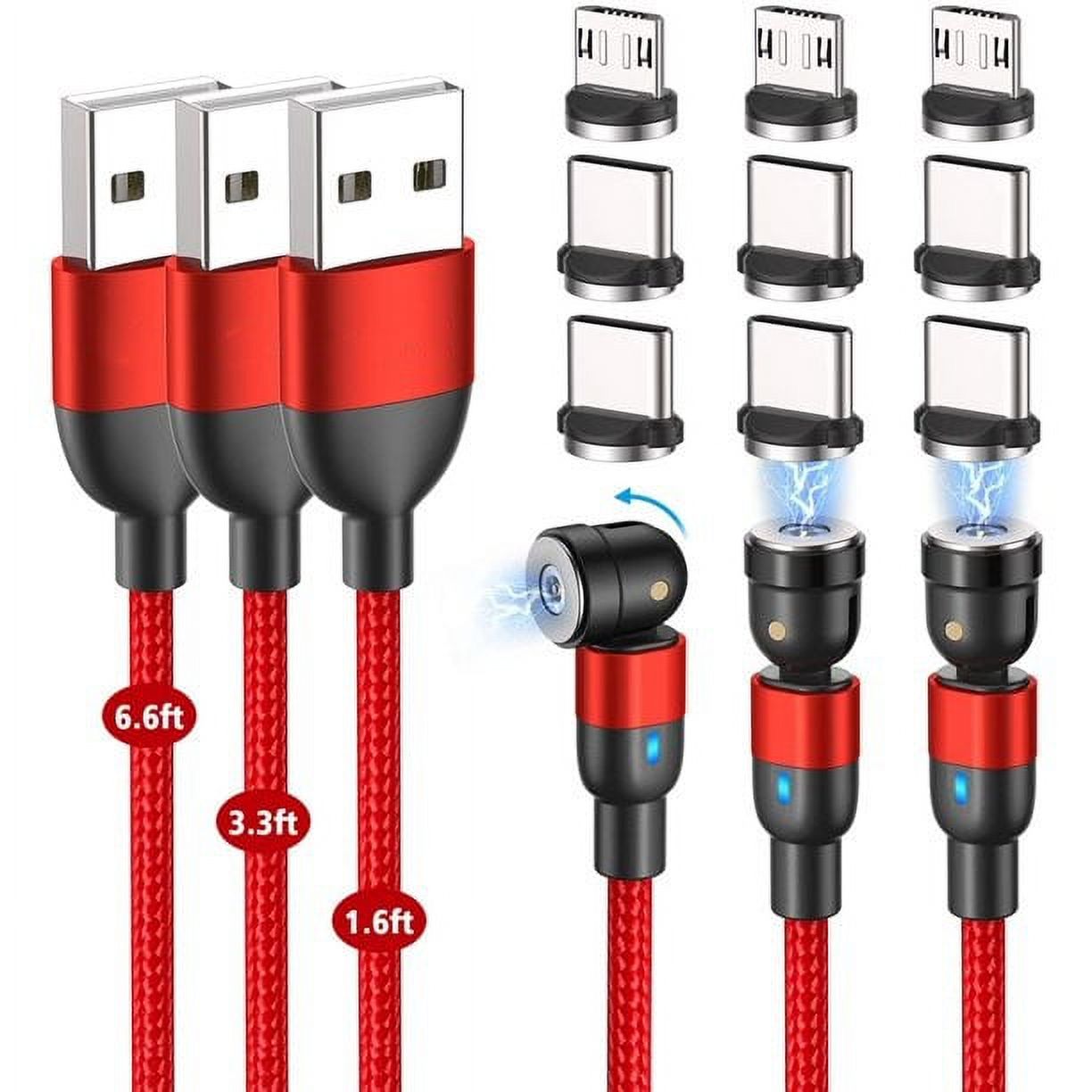 Micro Usb Piggyback Flat Liberator Usb Cable 3.2ft In Blue - Walmart.com