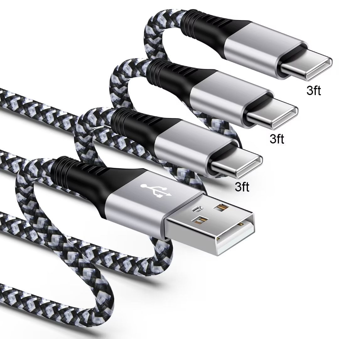 Charging Cable 3ft,3PACK AILKIN Type C Charger Usb A to Usb C Cable 3ft ...
