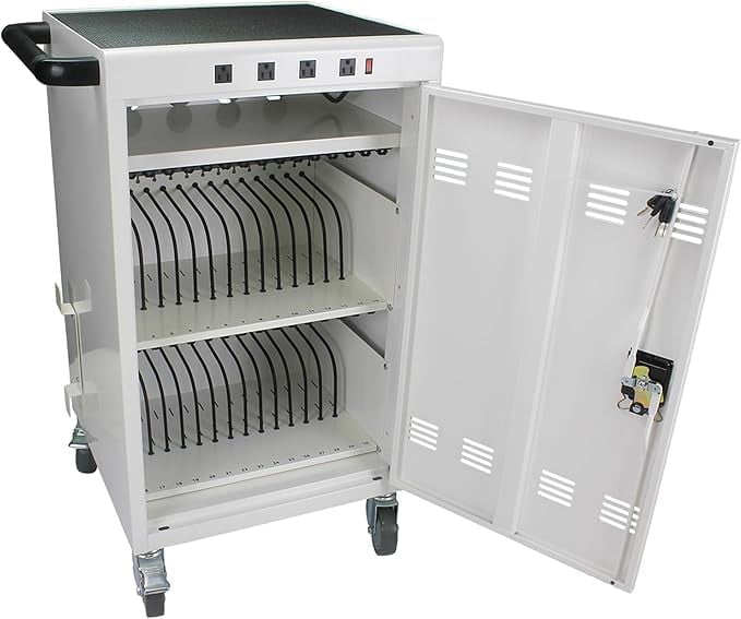 Charging Cart, 36 Device Mobile Charging Station for Tablet Up to 16.3 ...