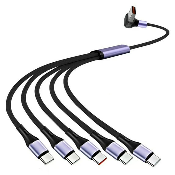 Charging Data Cable Splitter Cord 66W USB Fast Charging Cord for Phone ...