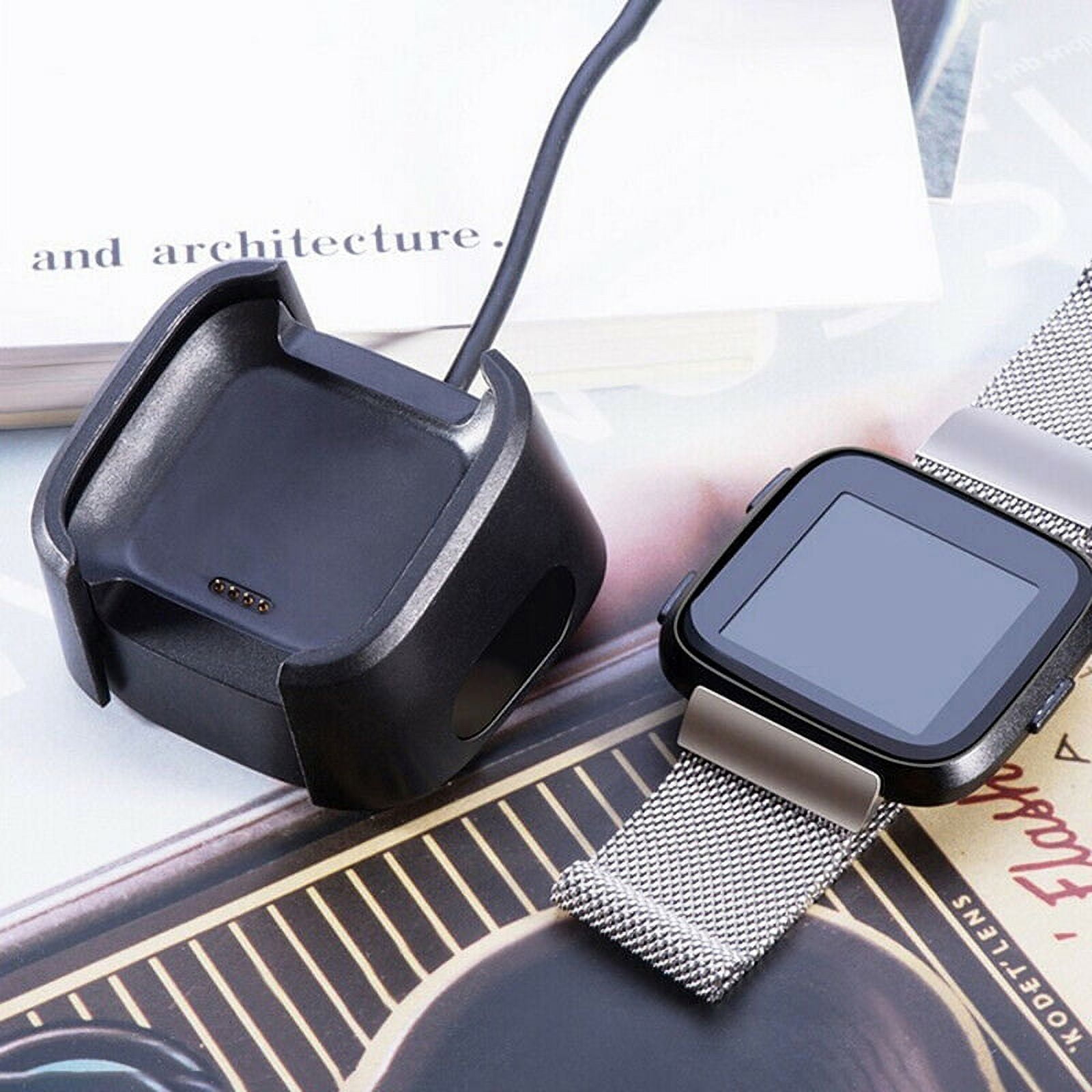 Charging Dock For Fitbit Versa Smart Watch USB Data Cable Base Desktop ...