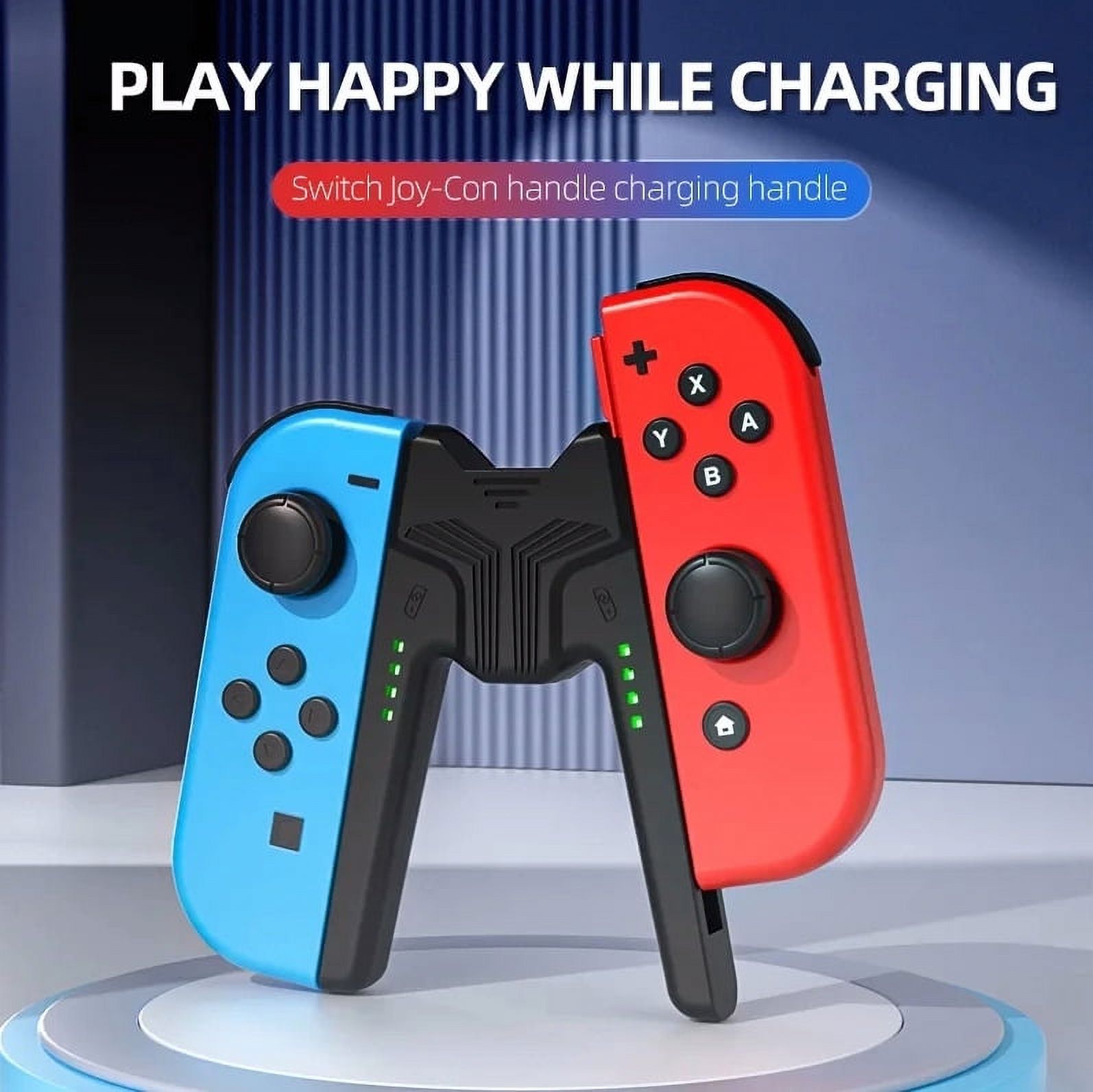 Charging Dock Grip for Switch/Switch OLED Joy-Con Handle (Black ...