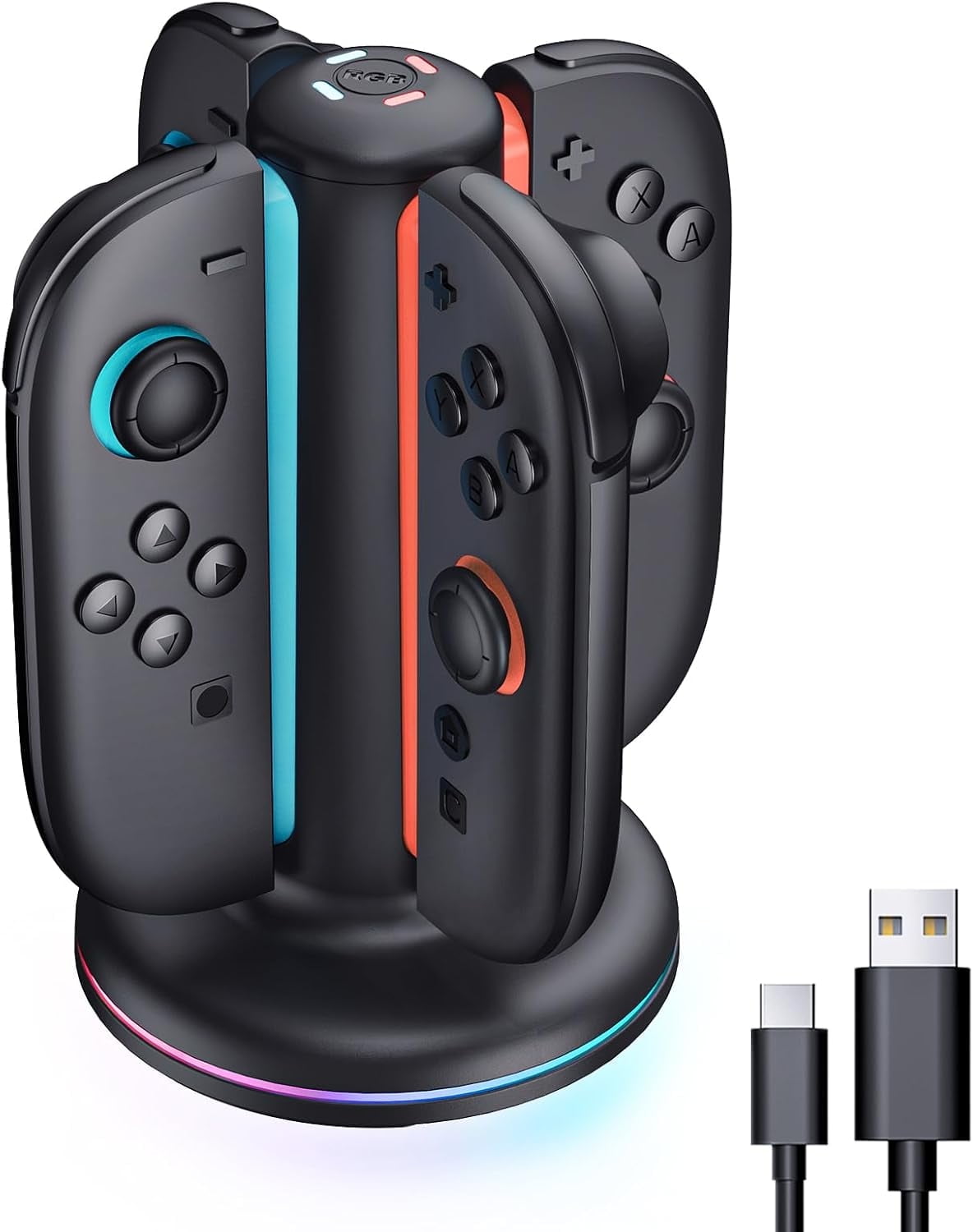 Charging Dock for Nintendo Switch 2 Joy-Con Controllers – 4 in 1 Fast ...