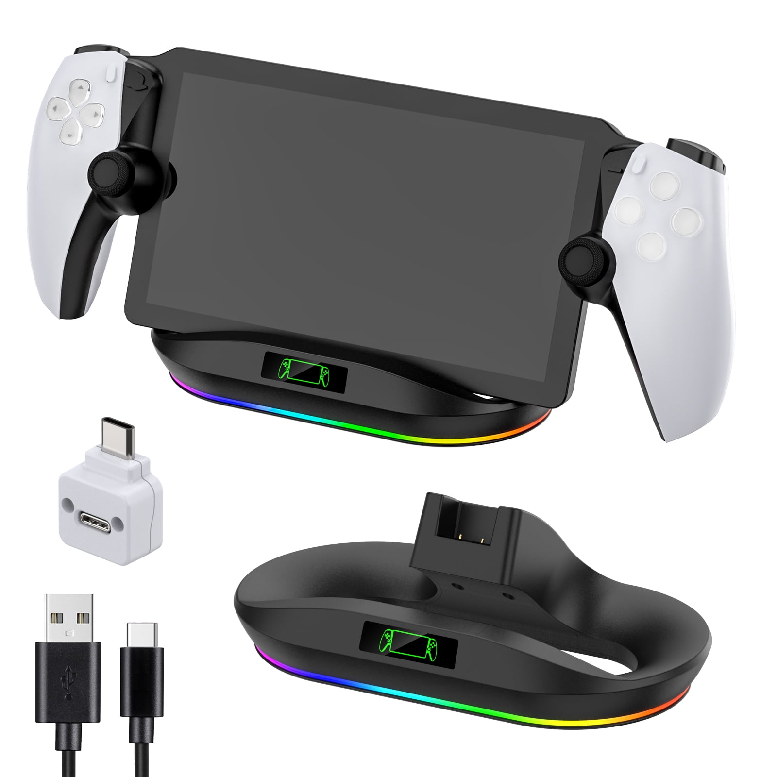 Charging Dock Station for PlayStation Portal – Charger Stand with 9 ...