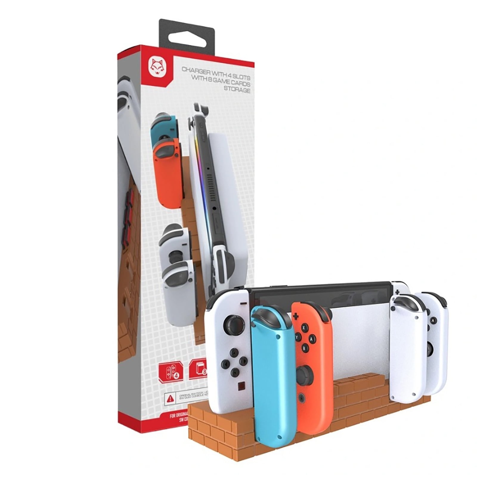 Charging Dock Station with 8 card slots for Switch / OLED, Brick Shape ...