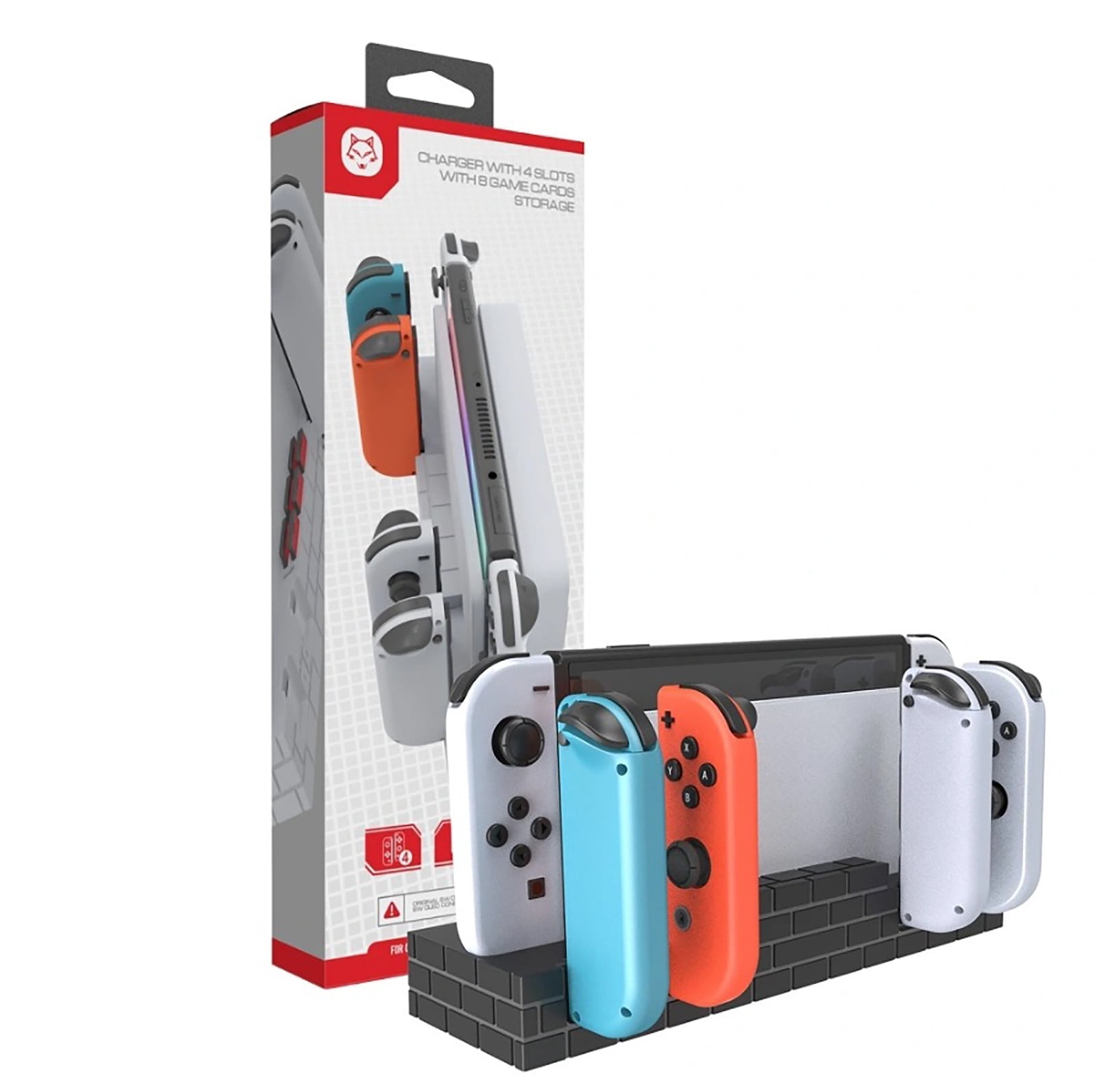 Charging Dock Station with 8 card slots for Switch / OLED, Brick Shape ...