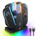 Charging Dock for Switch 2(2025) for Joy-Con 2, Dual-Direction Magnetic ...