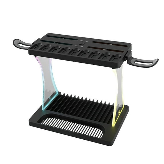 Charging Dock With Game Storage Organiser LED Lighting And Controller ...