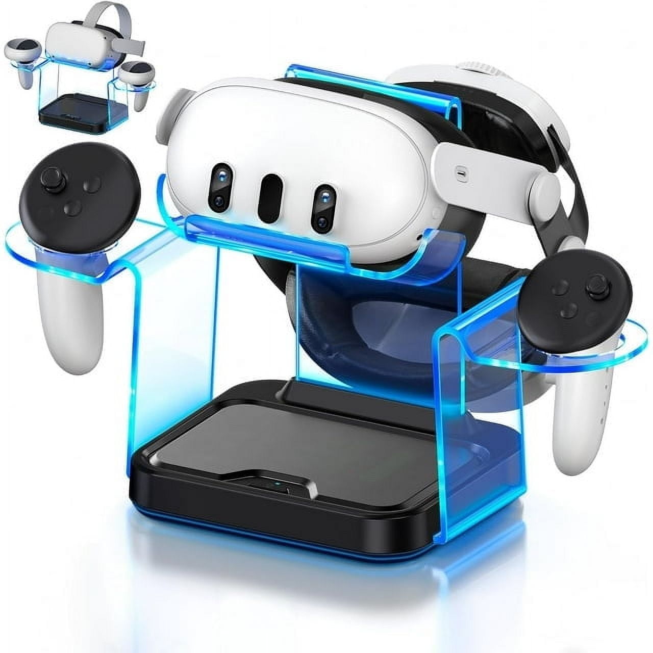 Esywen Charging Dock for Oculus Quest 2 and 3, VR Headset Fast Charger ...