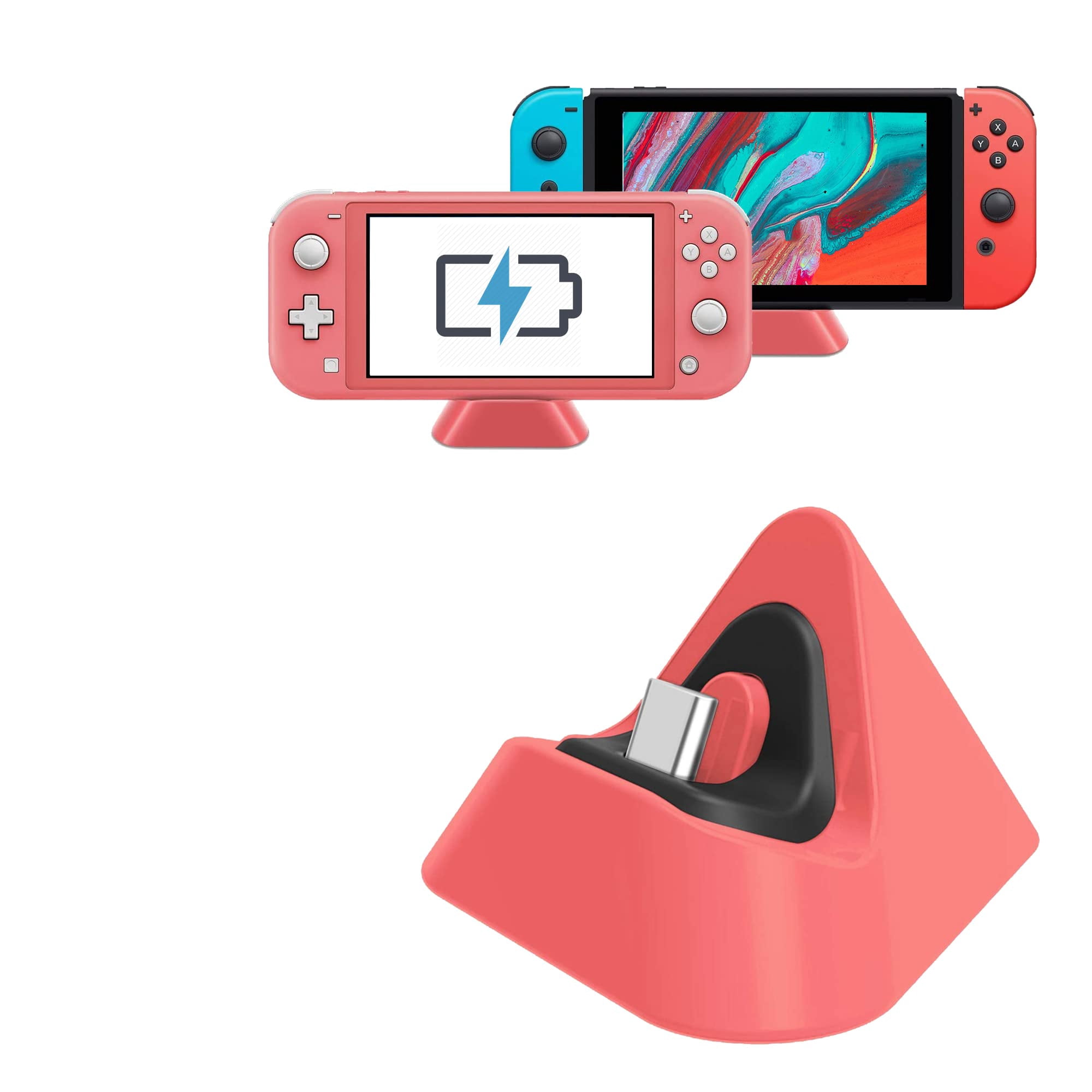 Charging Dock for Switch Lite, Charging Stand Station Compatible with ...