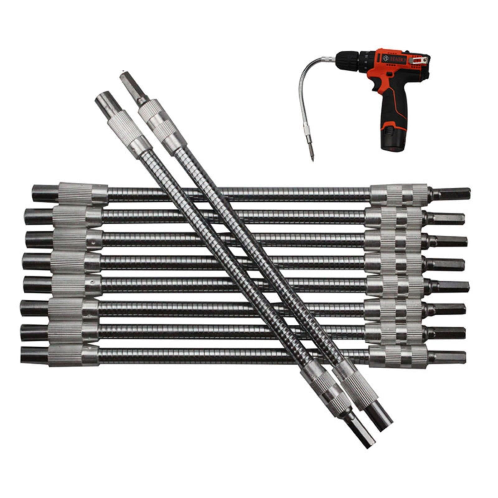 Charging Drill Screw Head Sleeve Stainless Extended Flexible Shaft ...