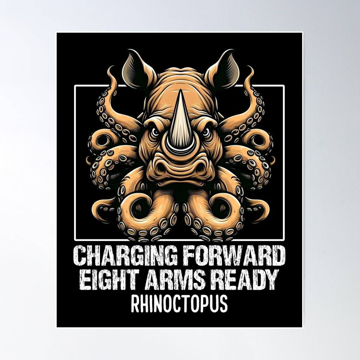 Charging Forward Eight Arms Ready - Rhino And Octopus - Rhinoctopus ...
