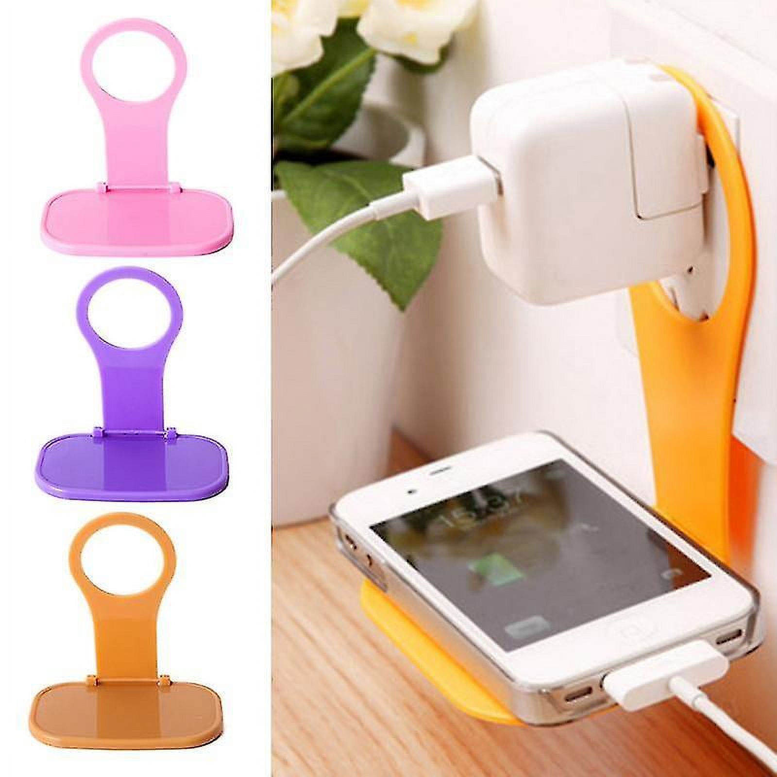 Charging Holder Folding Mobile Phone Wall Charger Adapter Hanging Stand ...