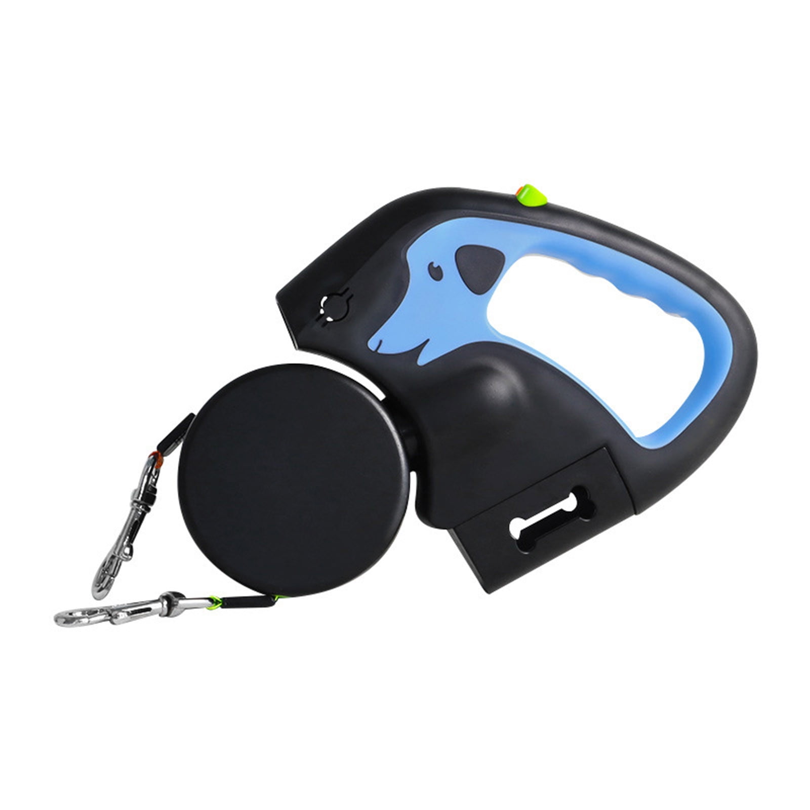 Charging Illuminated Double Retractable Leash For Two Dogs 360° Swivel ...