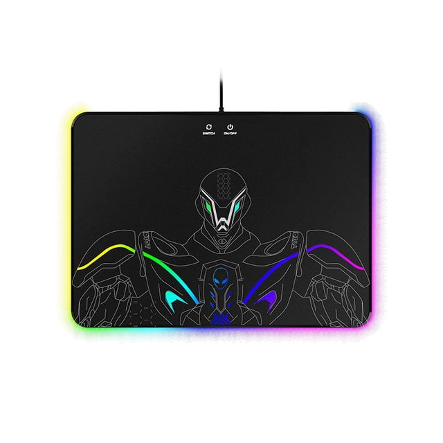 Charging Mouse Pad Hard Acrylic Mouse Pad RGB Glowing Mouse Pad Anti ...
