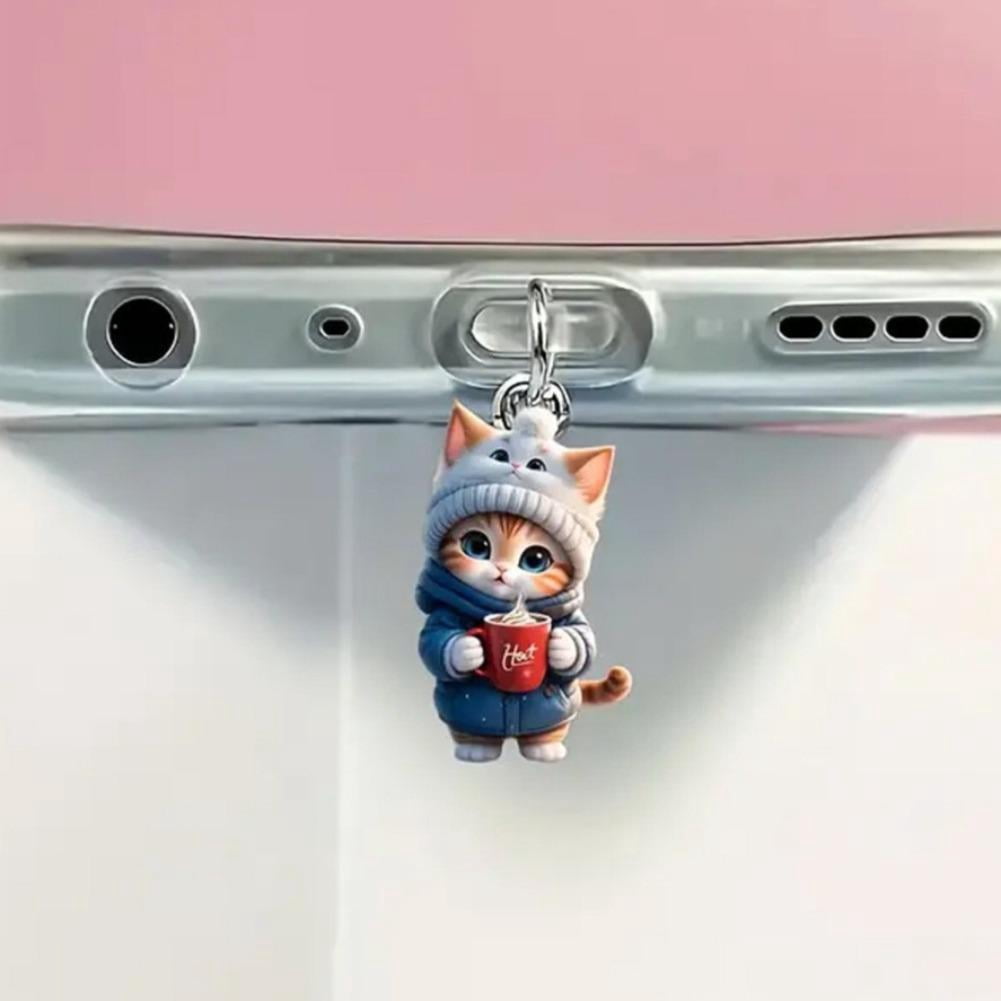 Charging Port Anti Dust Plug Pendant for Phone 2D Accessory Decoration ...
