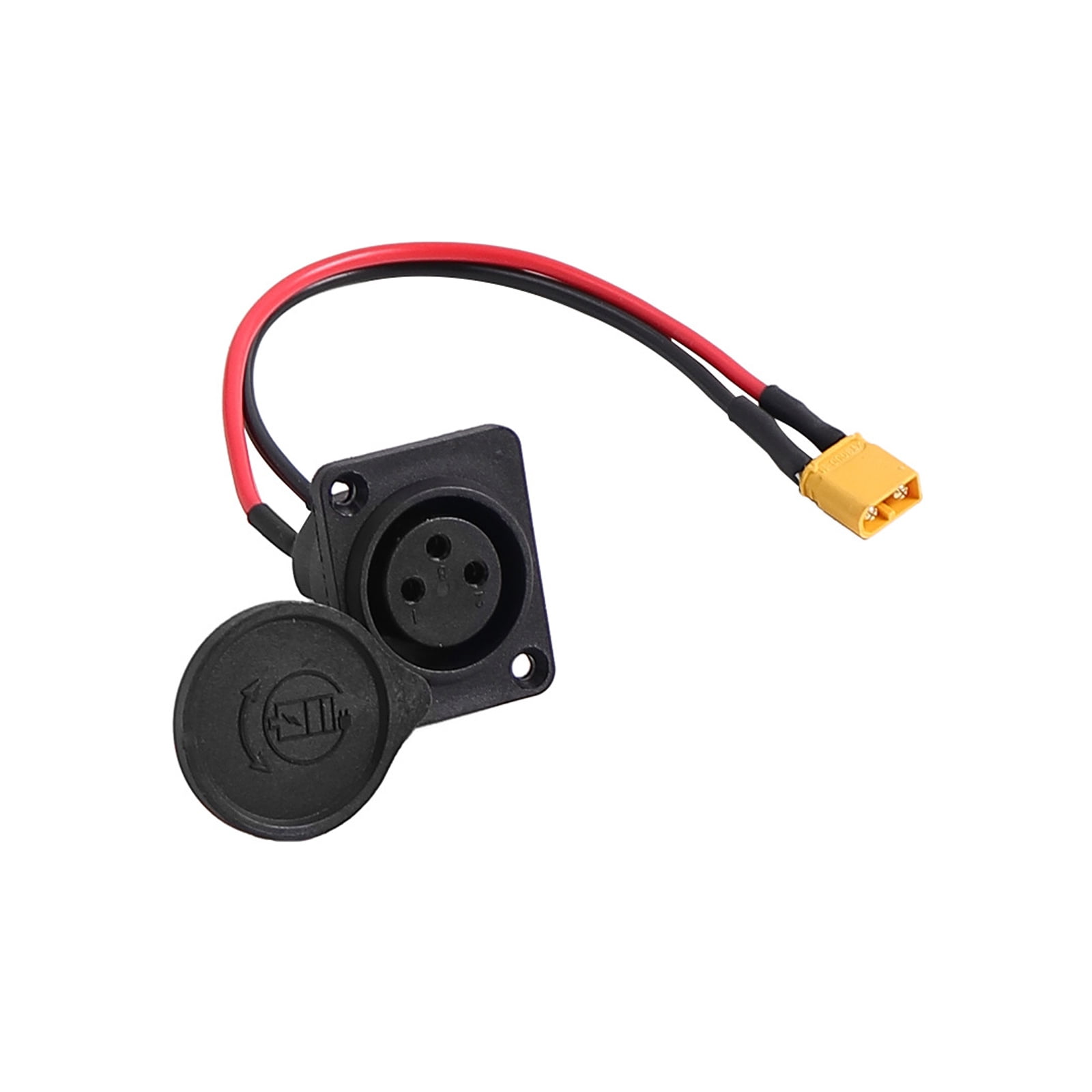 Charging Port Assembly Light Weight 3 Pin Female Plug Charging Socket ...