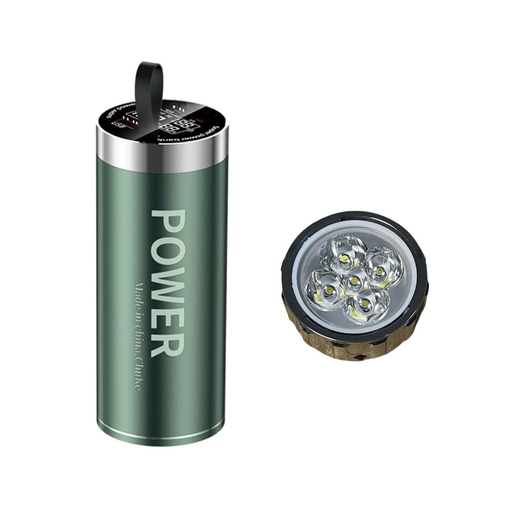 Charging Shell with Flashlight Head 46800 Battery Holder Type-C & USB ...