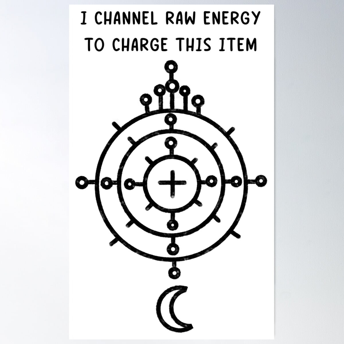 Charging Sigil Poster Wall Art, Modern Wall Decor For Living Room ...