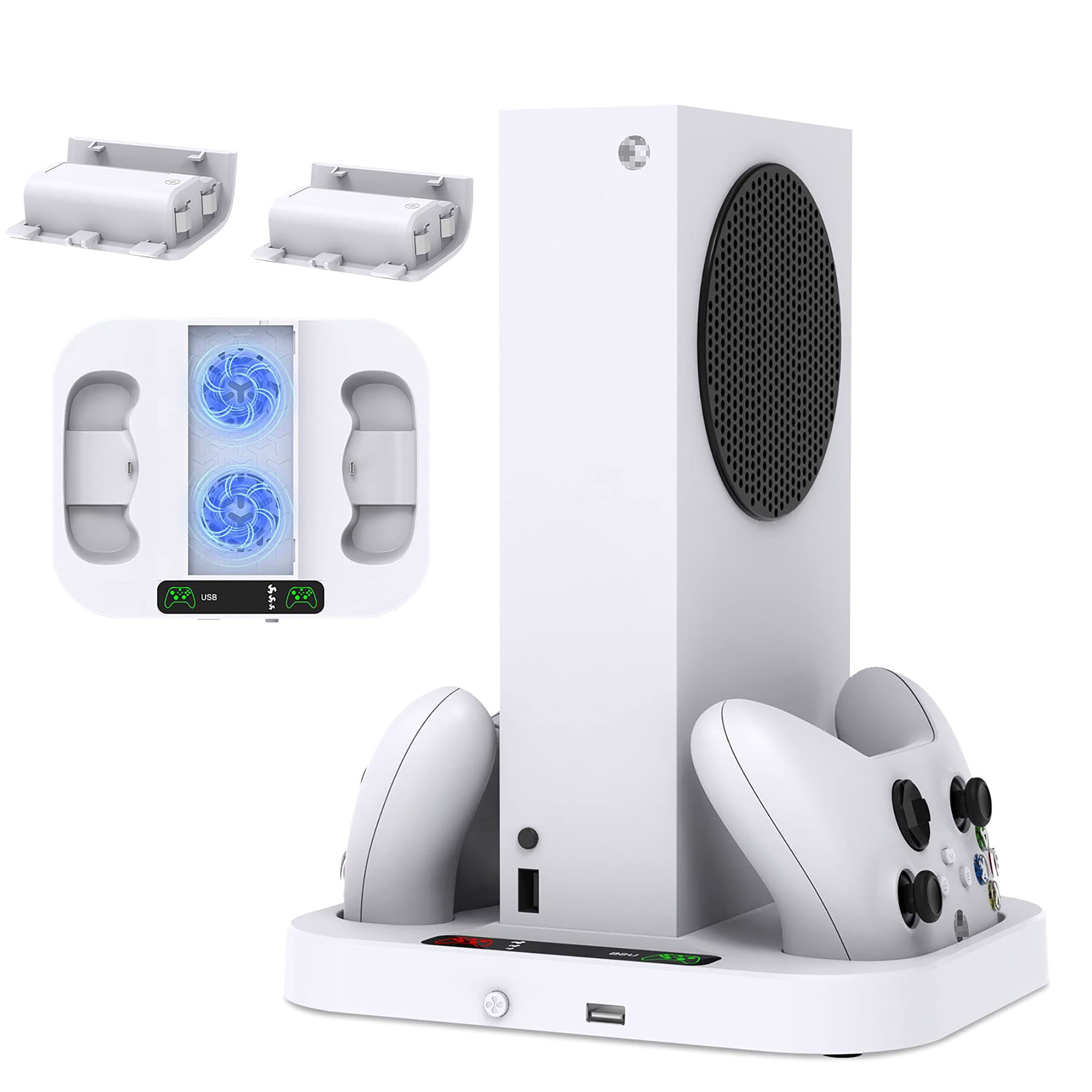Charging Stand with Cooling Fan for Xbox Series S, Accessories Charging ...