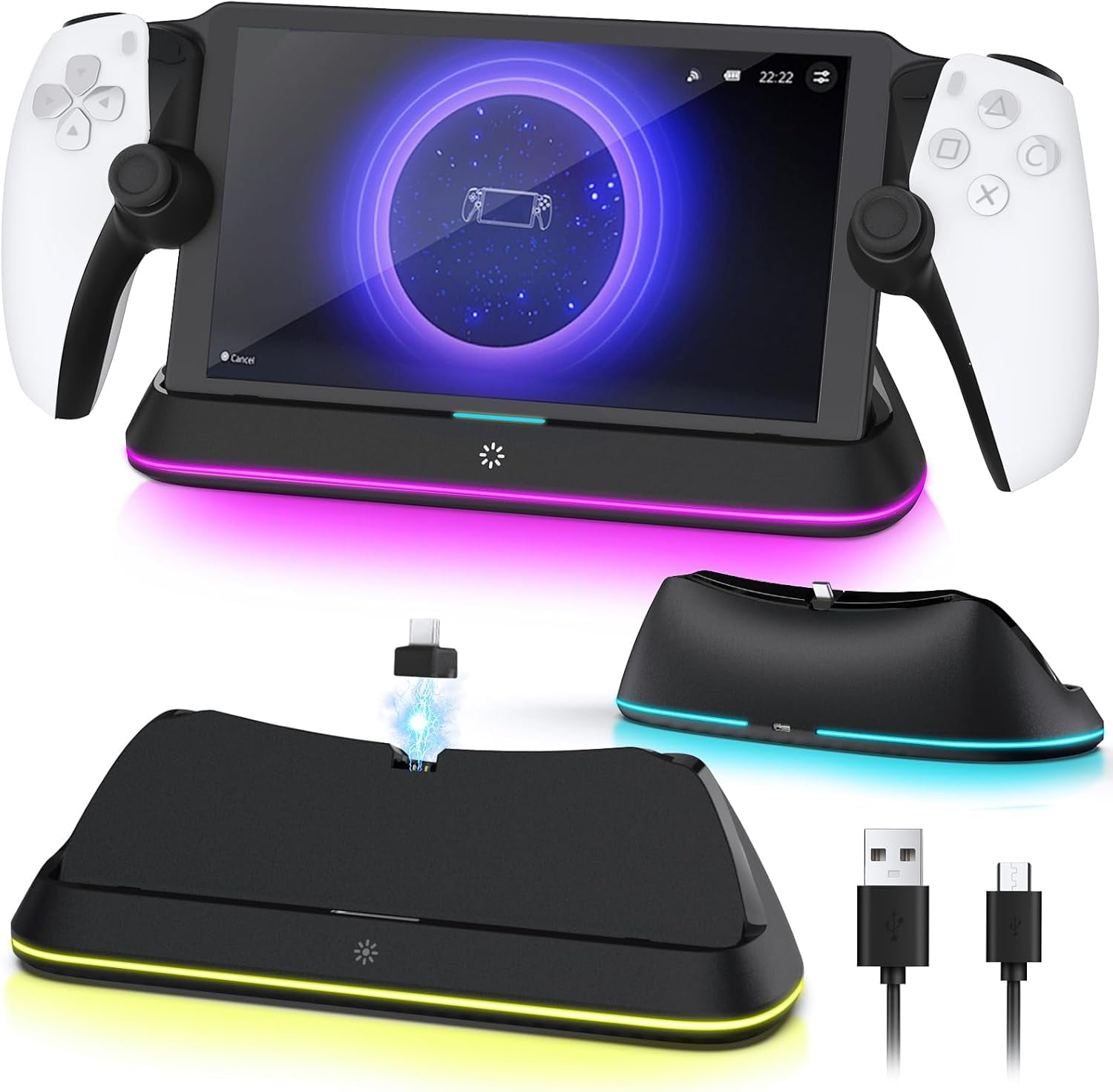Charging Stand for PlayStation Portal, Enhanced Stability Charger Dock ...