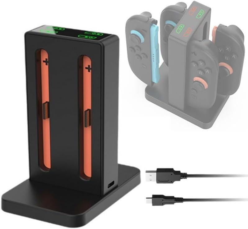 Charging Stand for Switch 2 Joy-Con with USB Charging Cable Included 4 ...