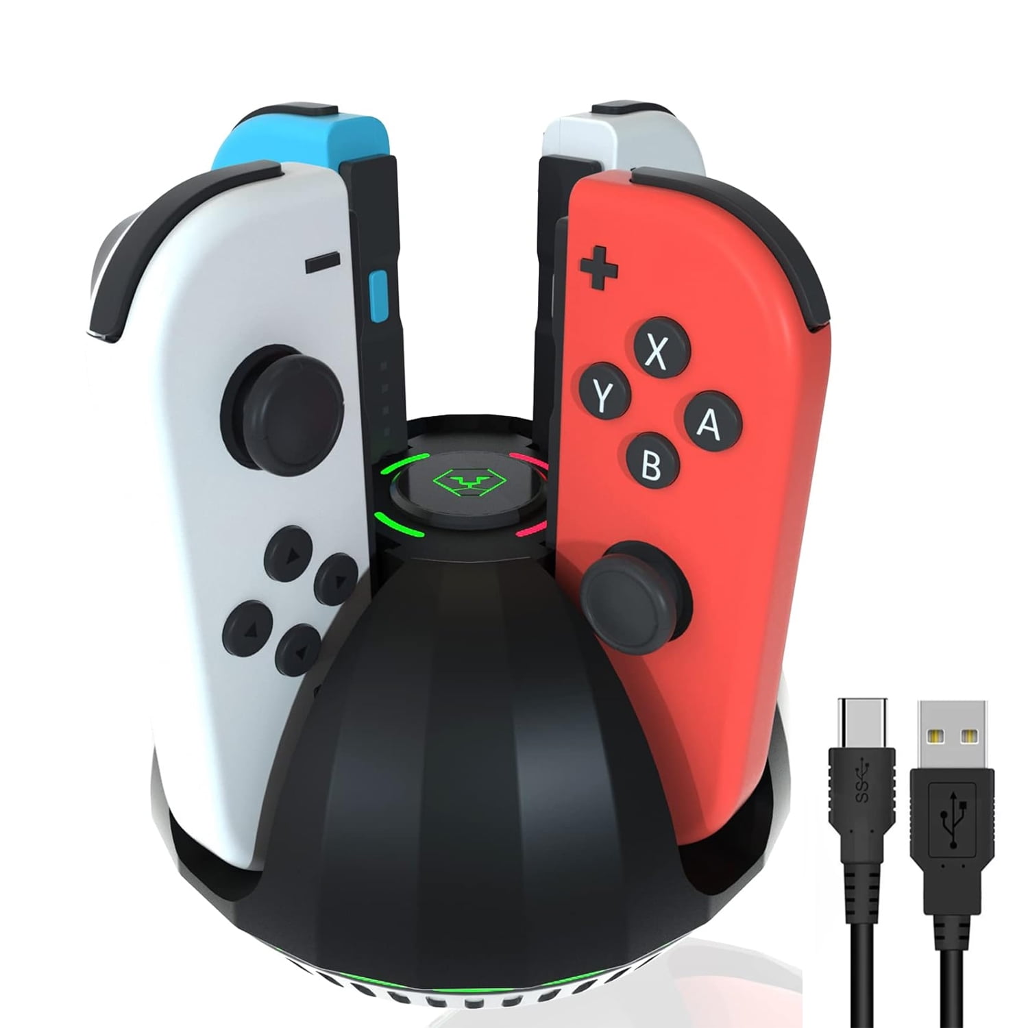 Charging Station, Controller Charging Dock for Nintendo Switch with LED ...