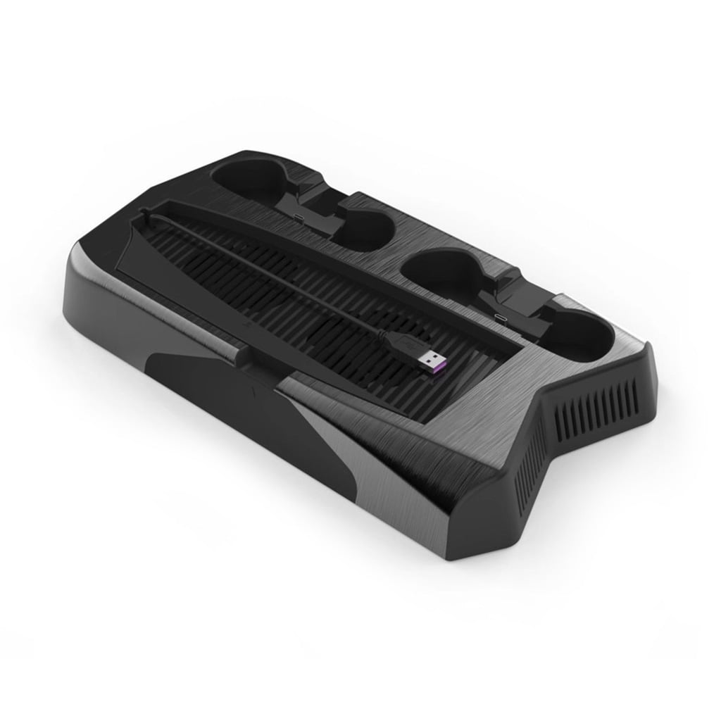 Charging Station Dock with Controller Charger Ports & Retractable Game ...