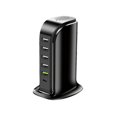 Charging Station for Multiple Devices 40W , Wall Charger Block 5 USB ...
