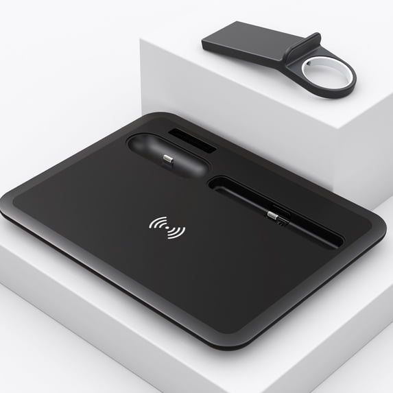 Charging Station, Yannianjz 3 in 1 Wireless Charging Stand Dock, Fast ...