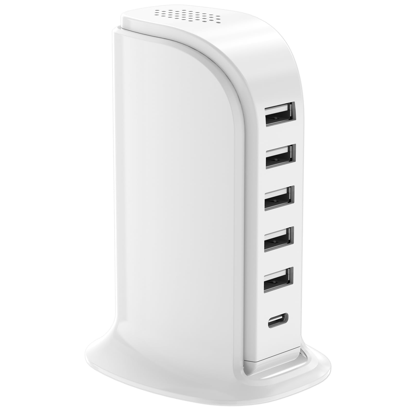 Charging Station for Multiple Devices Upoy, USB Hub with 5 USB+1 Type C ...