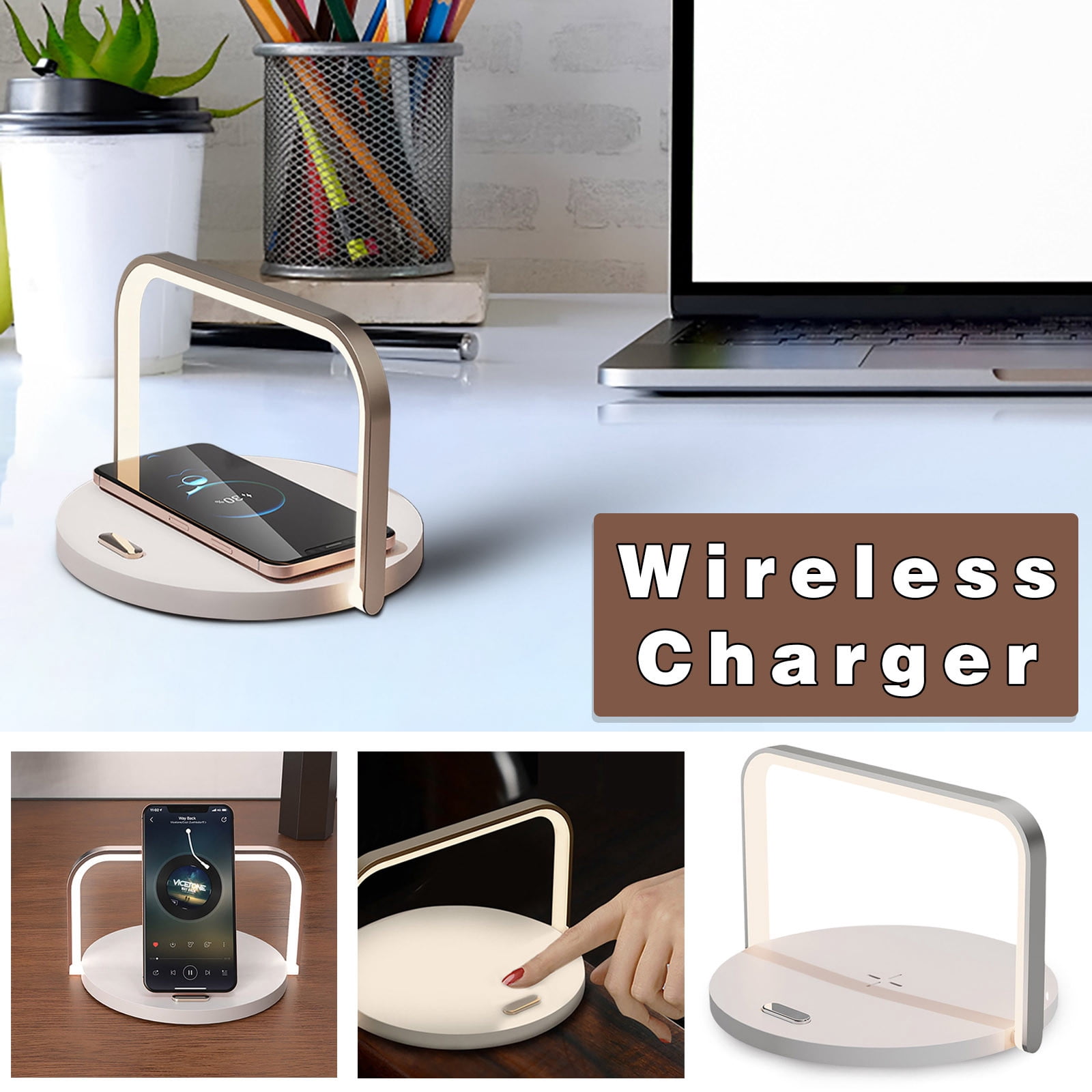 Charging Station for Phones, Phantom and Round Wireless Charging Lamp ...