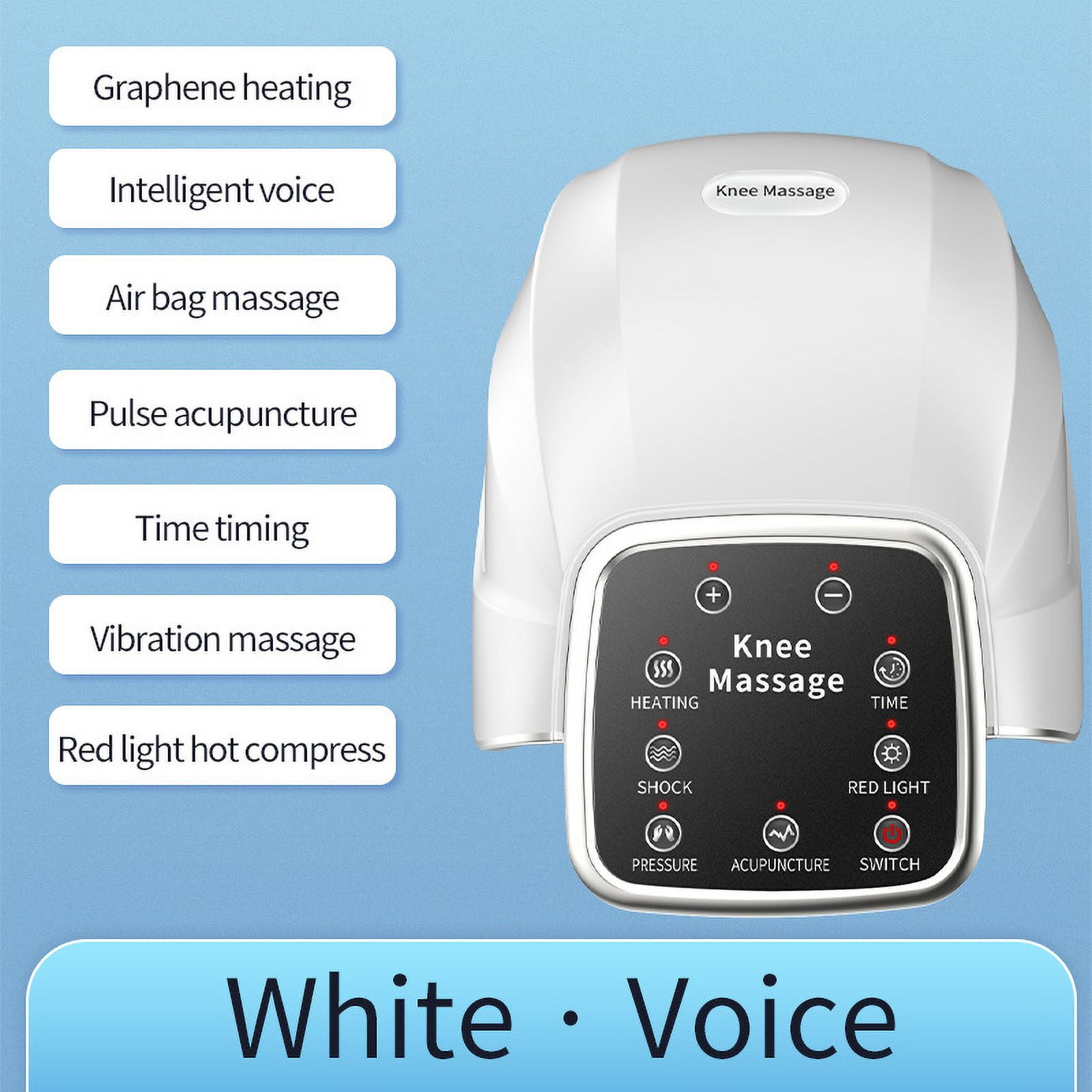Charging heating knee massager airbag vibration red light pulse ...