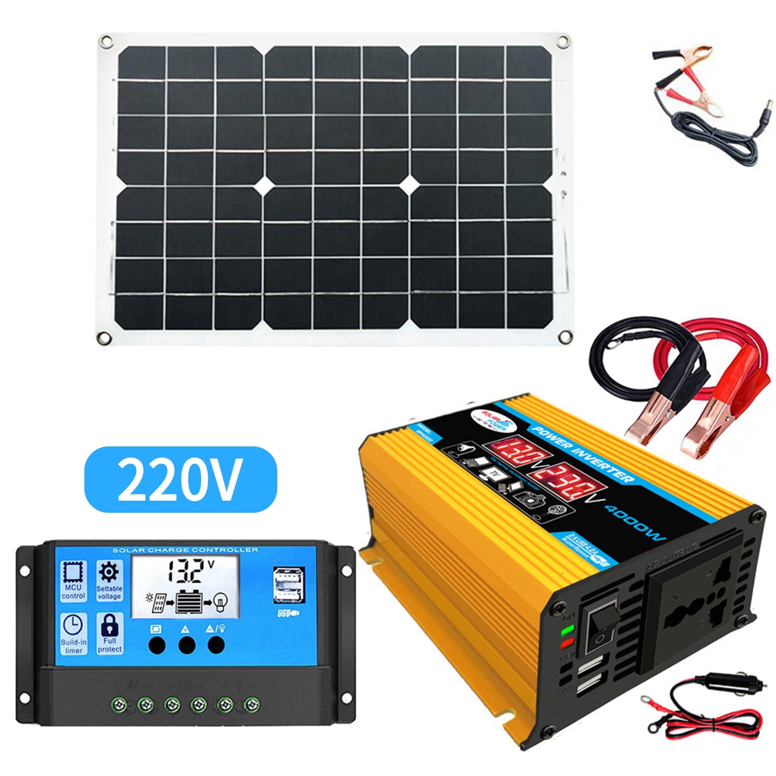 Charging plate,Usb Car Solar Inverter Kit Complete 30a With Dual Solar ...