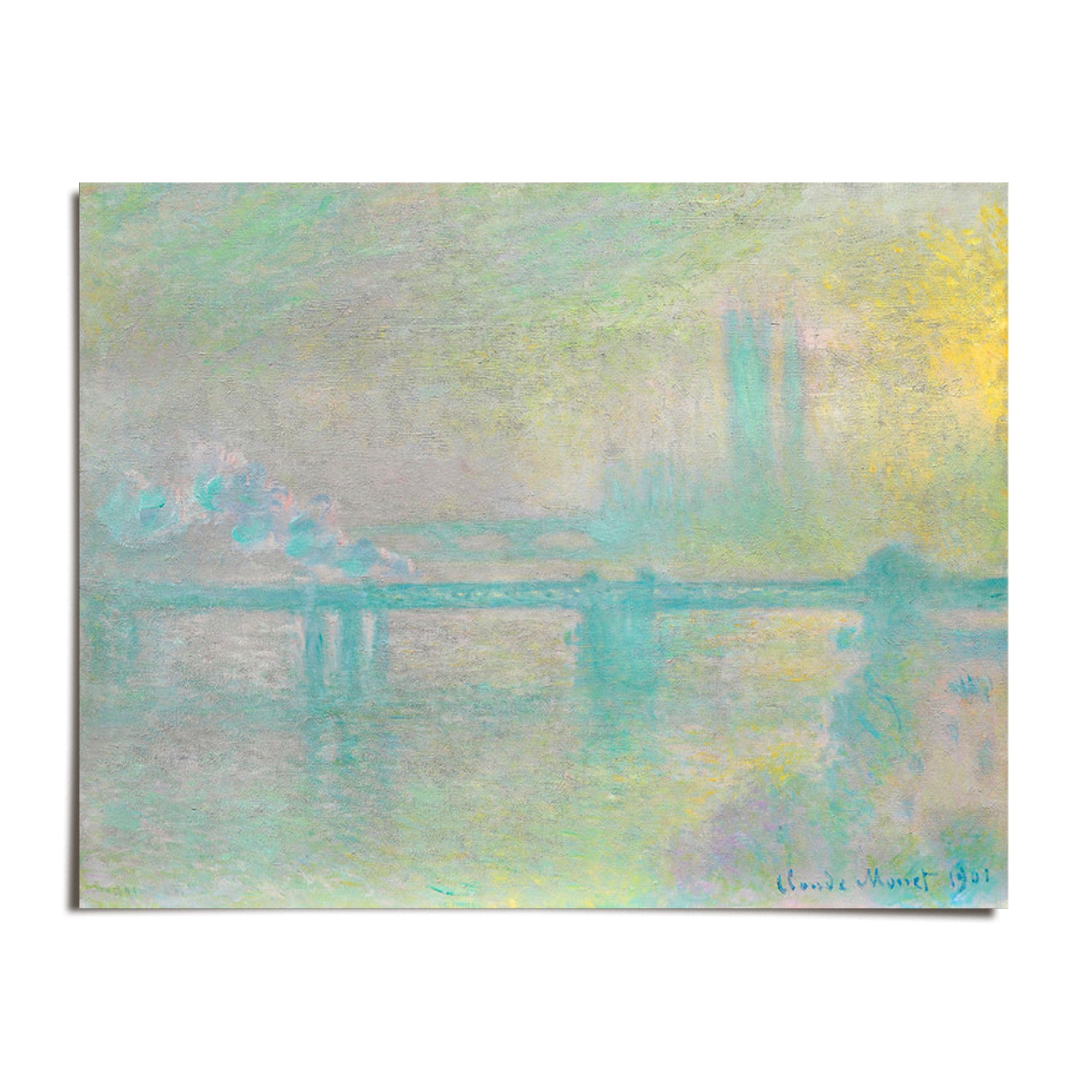 Charing Cross Bridge, London c. 1901 - Claude Monet - 8x10 - Wall Art ...