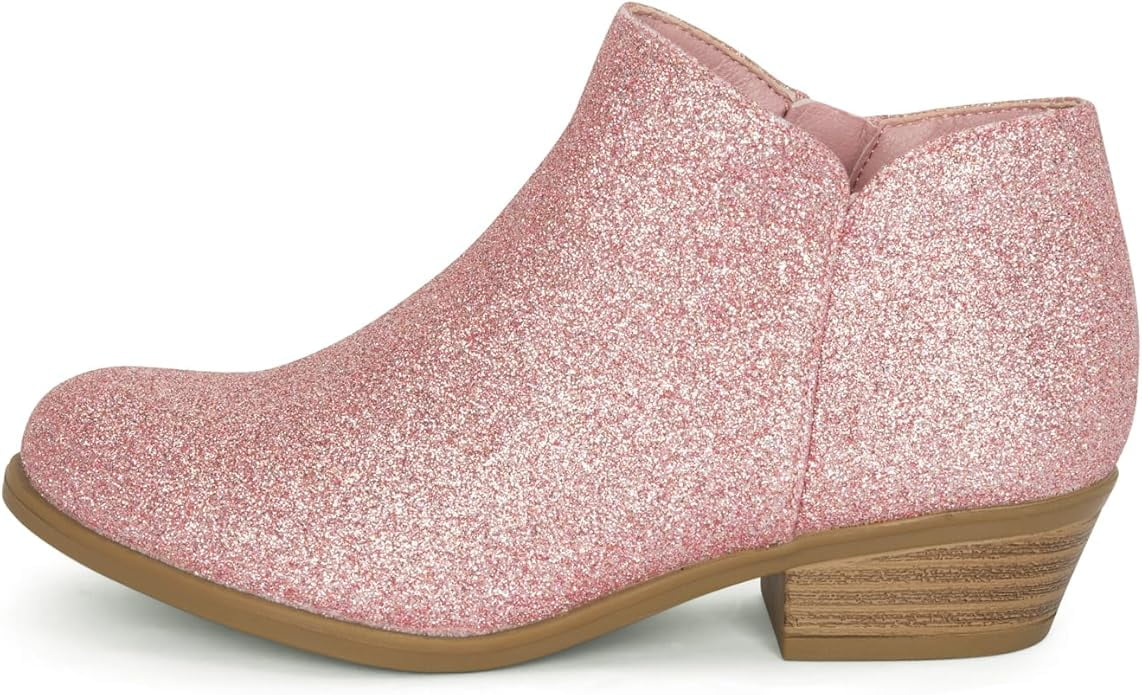 Chariot & Co - Garza IIS: Girls Round Toe Stacked Heel Zipper Western ...