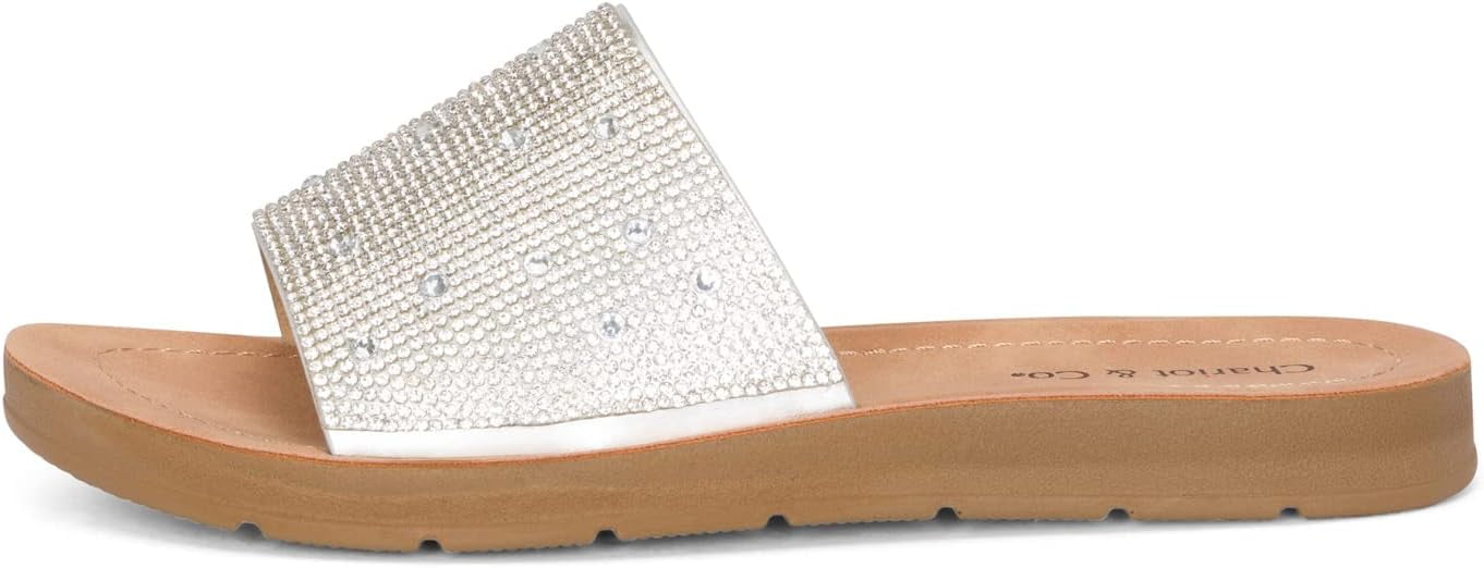Chariot & Co - Space: Womens Rhinestone Strap Platform Glitter Sandal ...