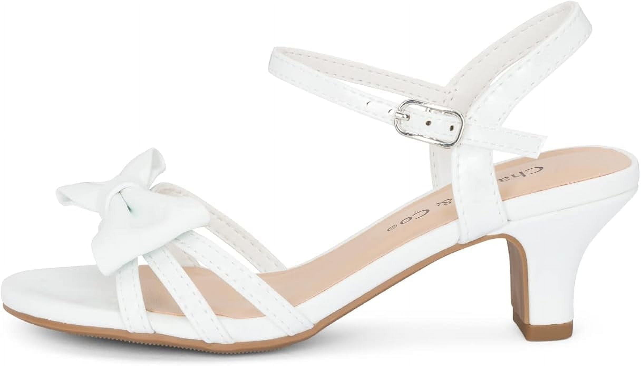 Chariot & Co - Time-IIS - Girls' Glitter Bow Open Toe Slingback 2 ...