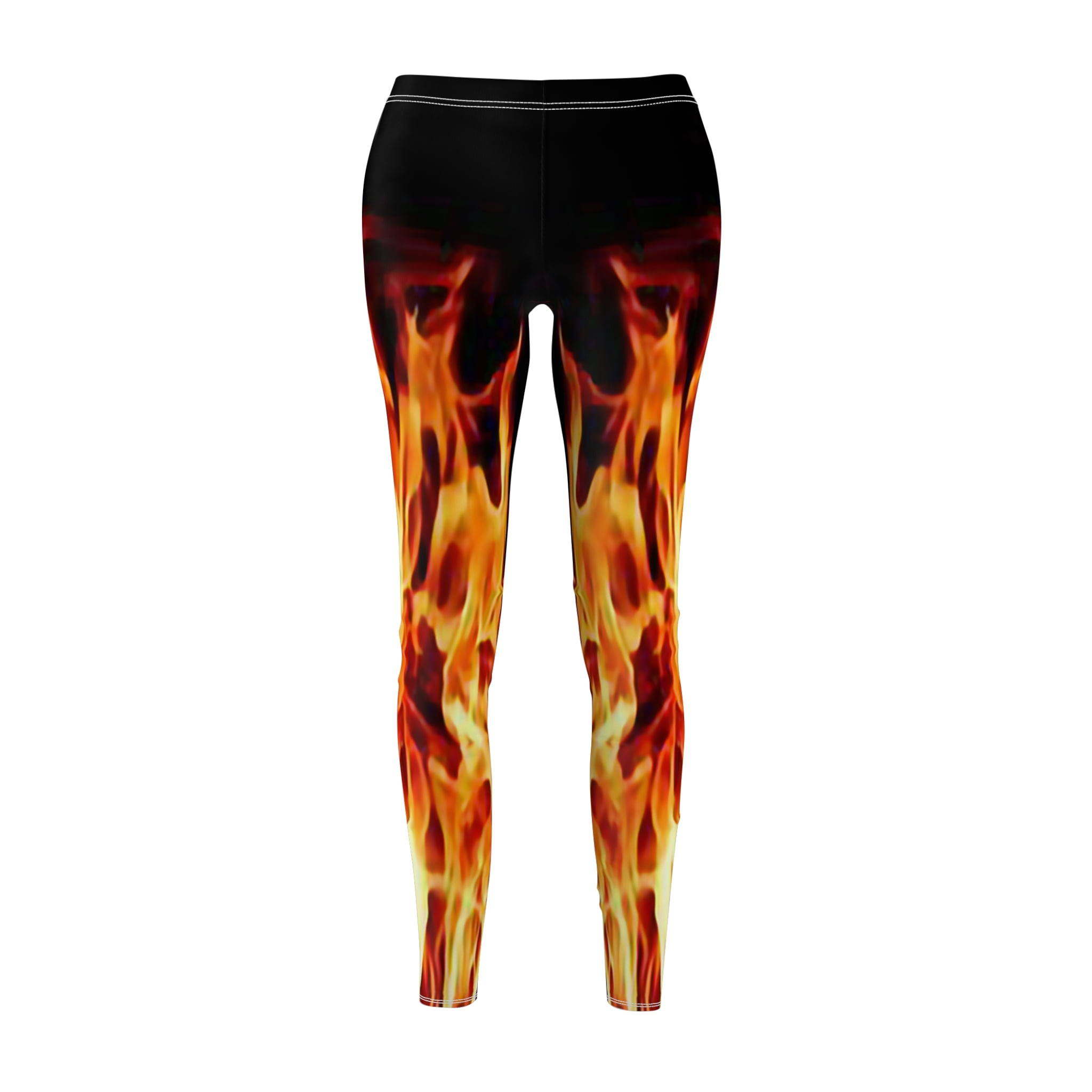 Charisma Flames Design Number 1 Women's Cut & Sew Casual Leggings (AOP ...
