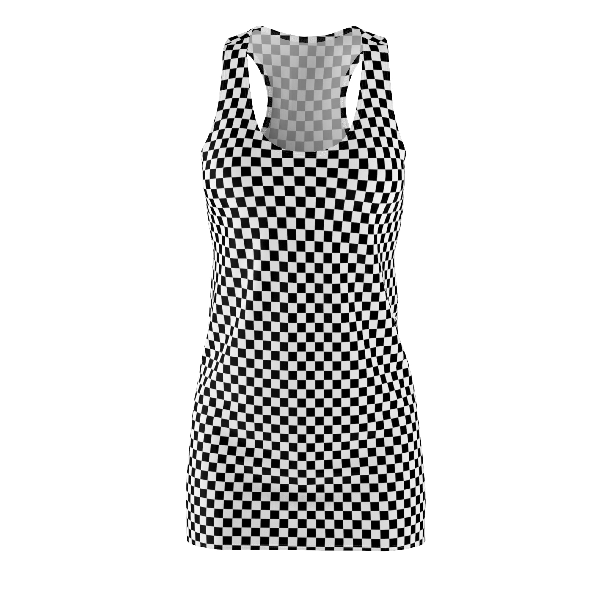 Charisma Girls Checker Board 1 Women's Cut & Sew Racerback Dress (AOP ...