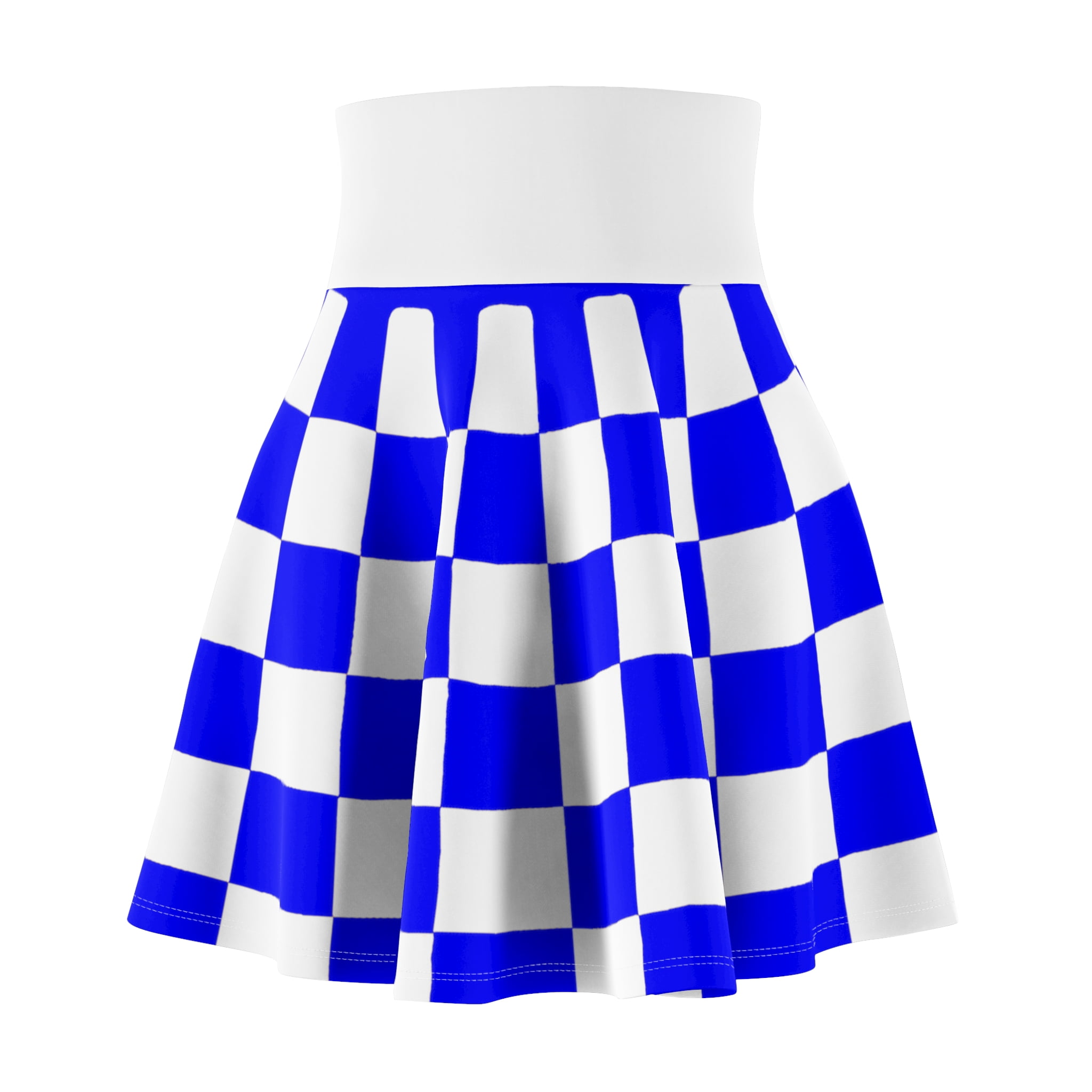 Charisma Girls Checker Board Design 1 Blue on White Women's Skater ...