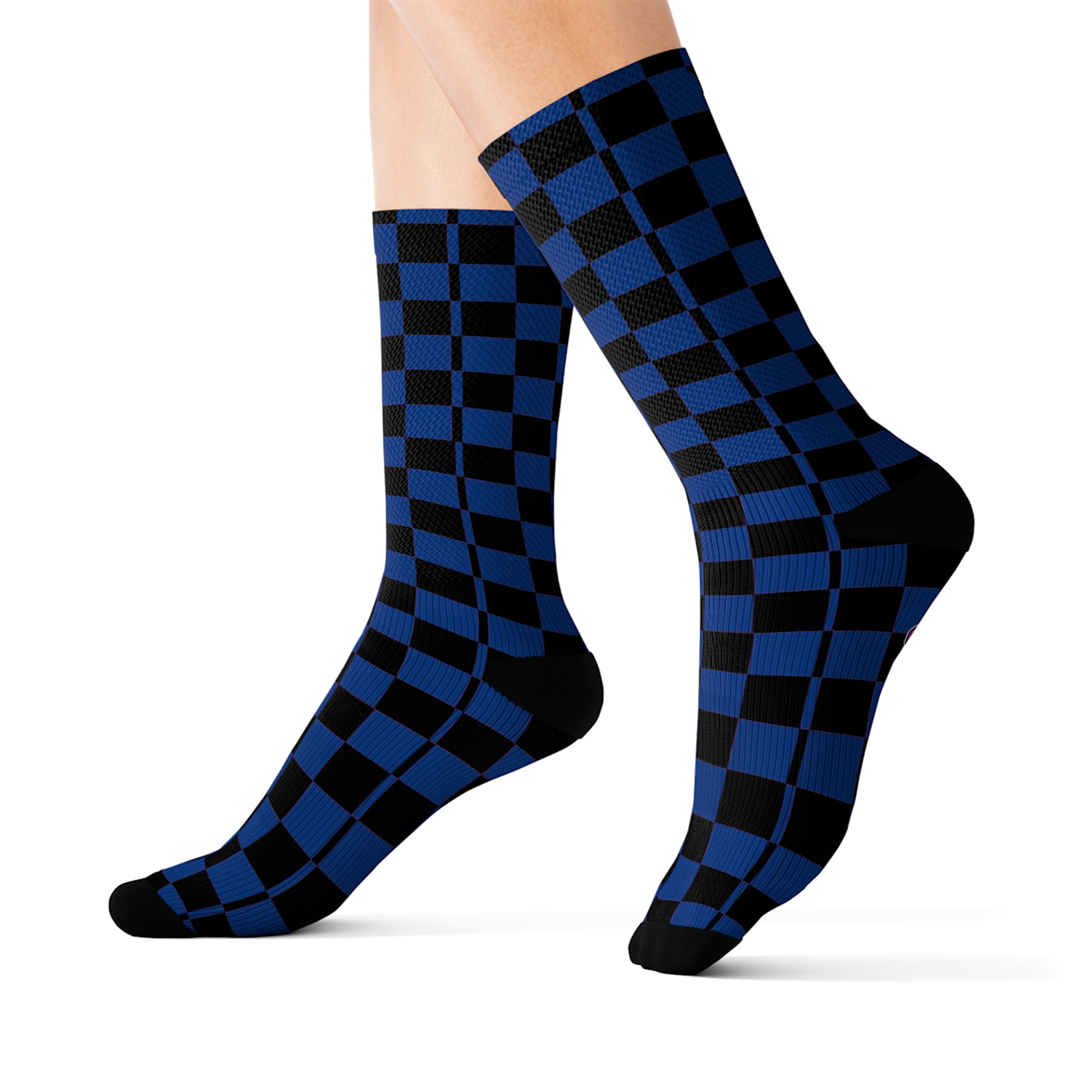 Charisma Girls Checker Board Series Blue version 2 Sublimation Socks ...