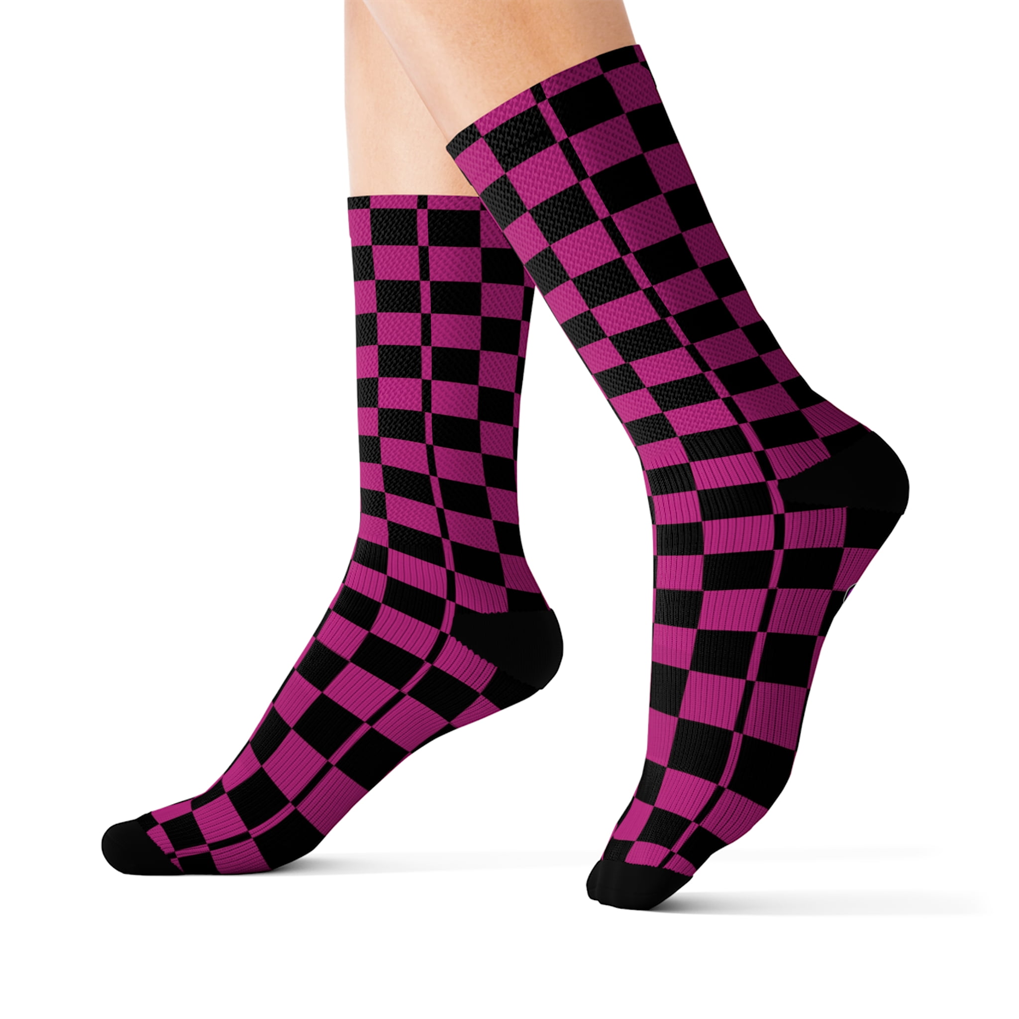 Charisma Girls Checker Board Series Pink version 2 Sublimation Socks ...