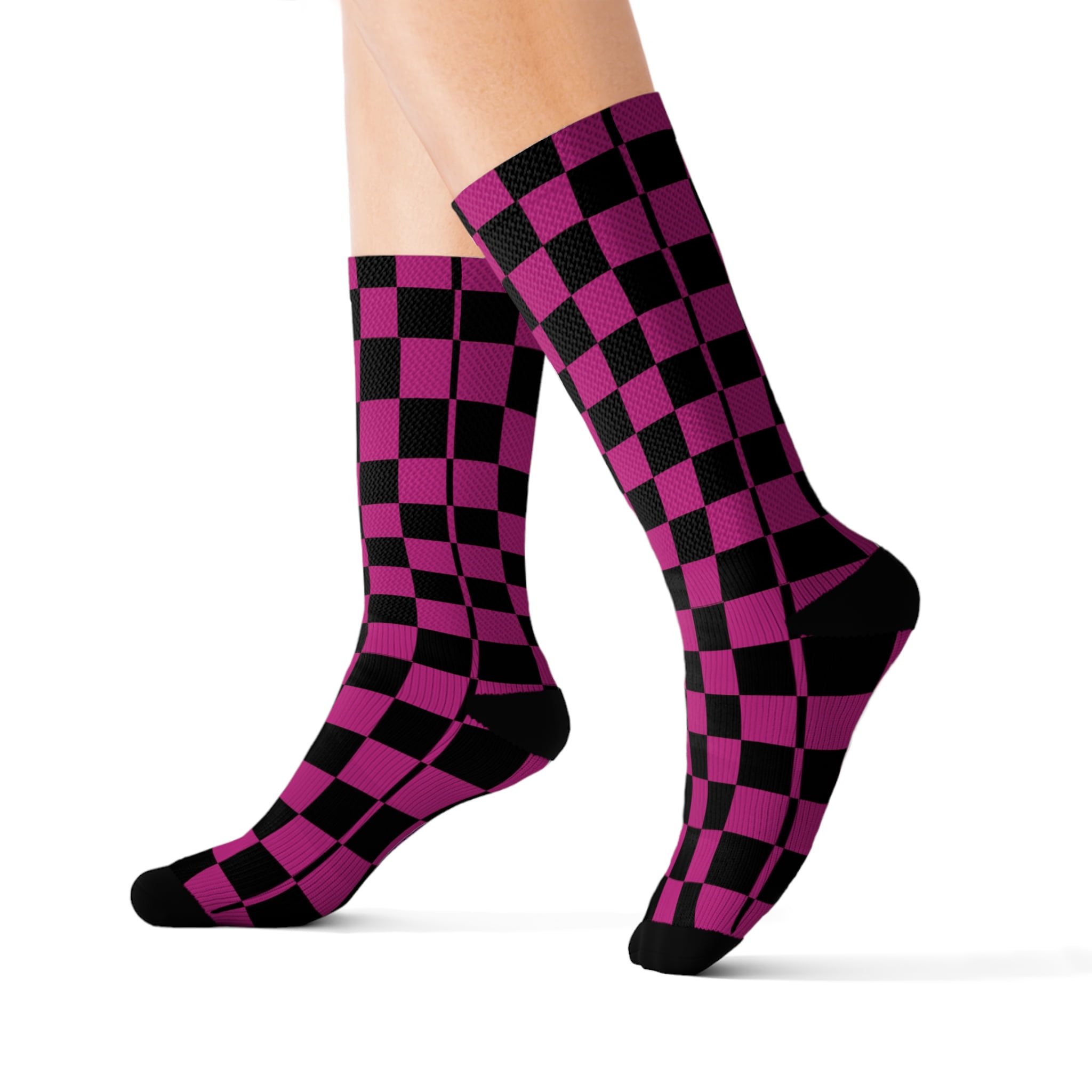 Charisma Girls Checker Board Series Pink version 2 Sublimation Socks ...